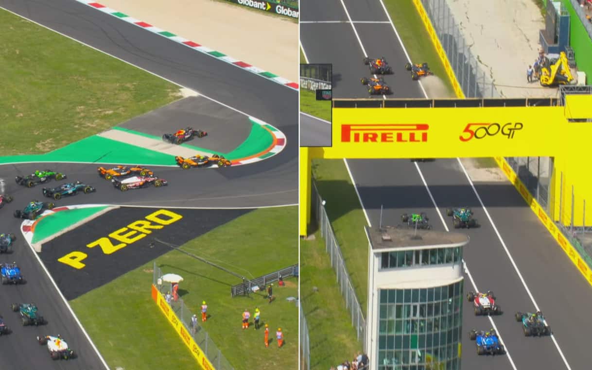 Verstappen-Norris, il video della partenza del Gp d'Italia a Monza ...