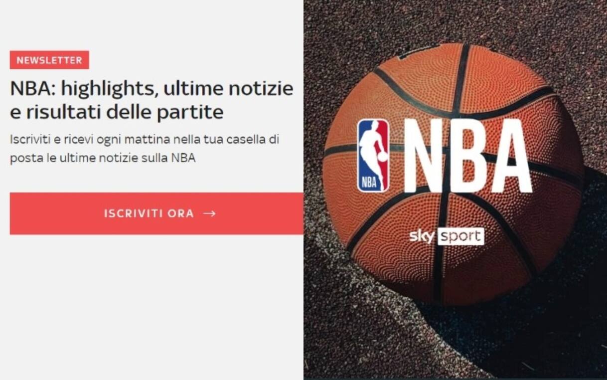 Newsletter NBA: iscriviti al servizio di posta di Sky Sport | Sky Sport