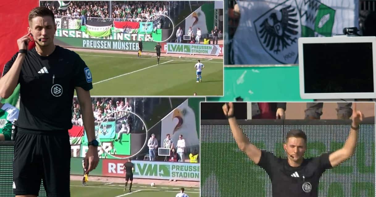 Zweite Bundesliga, Munster Hertha Berlino: tifoso stacca il cavo del ...
