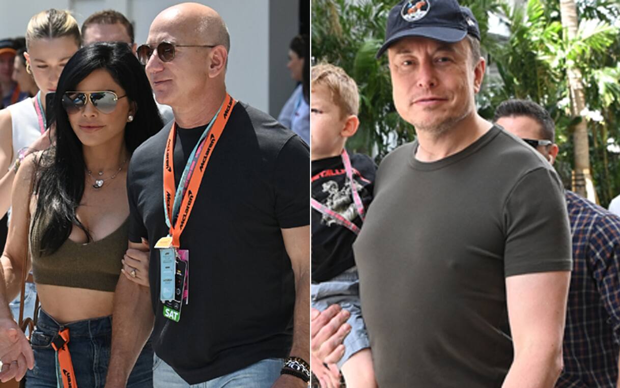 F1, Bezos e Musk in visita al GP di Miami. FOTO | Sky Sport
