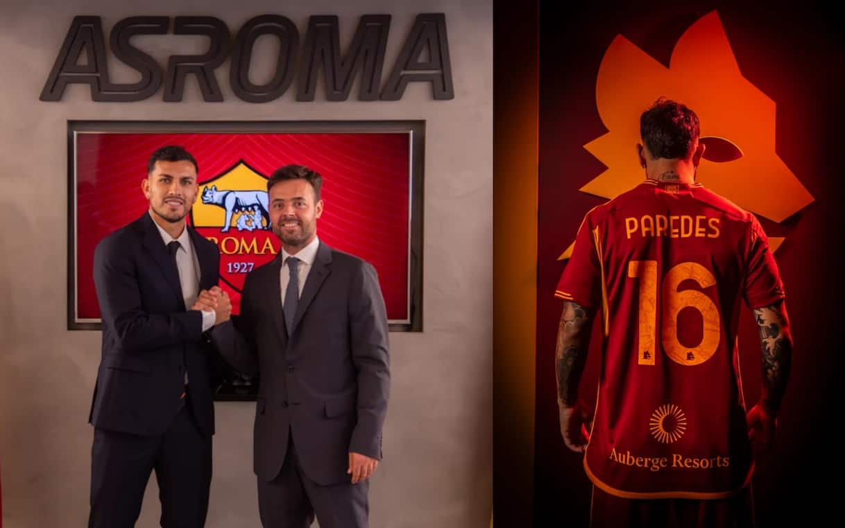 Roma, Paredes prende la 16 di De Rossi. L'ex romanista approva | Sky Sport