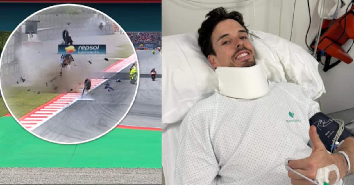 MotoGP, l'incidente di oggi Alex Marquez-Acosta a Barcellona. FOTO ...