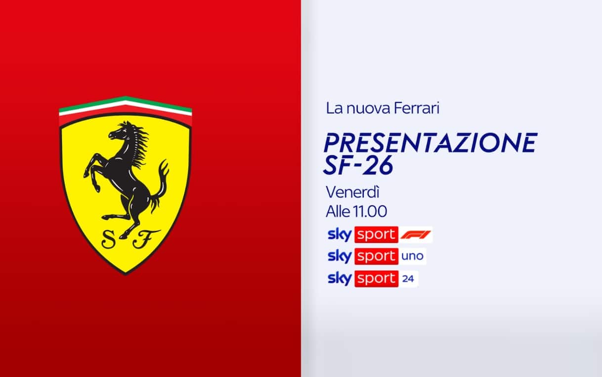 Ferrari F1 2026, la presentazione in tv e streaming su Sky e Now | Sky ...