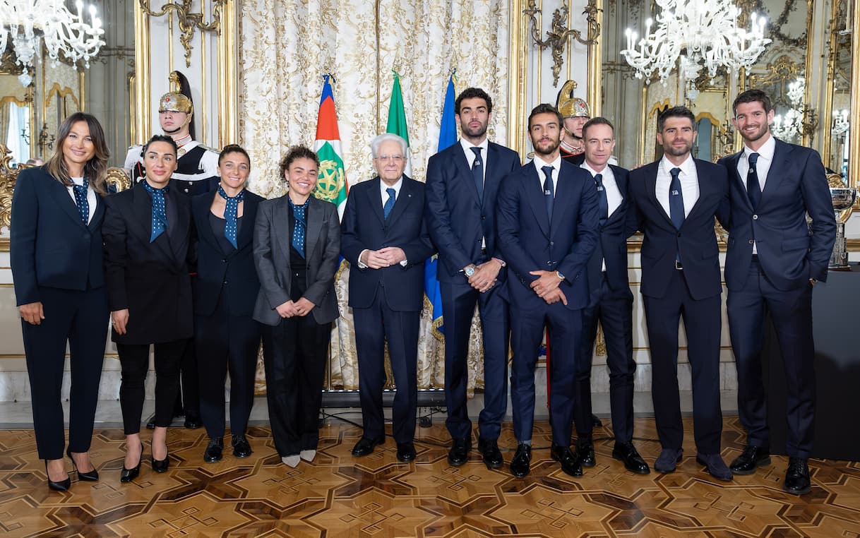 Tennis, nazionale italiana da Mattarella al Quirinale: 'Siete un ...
