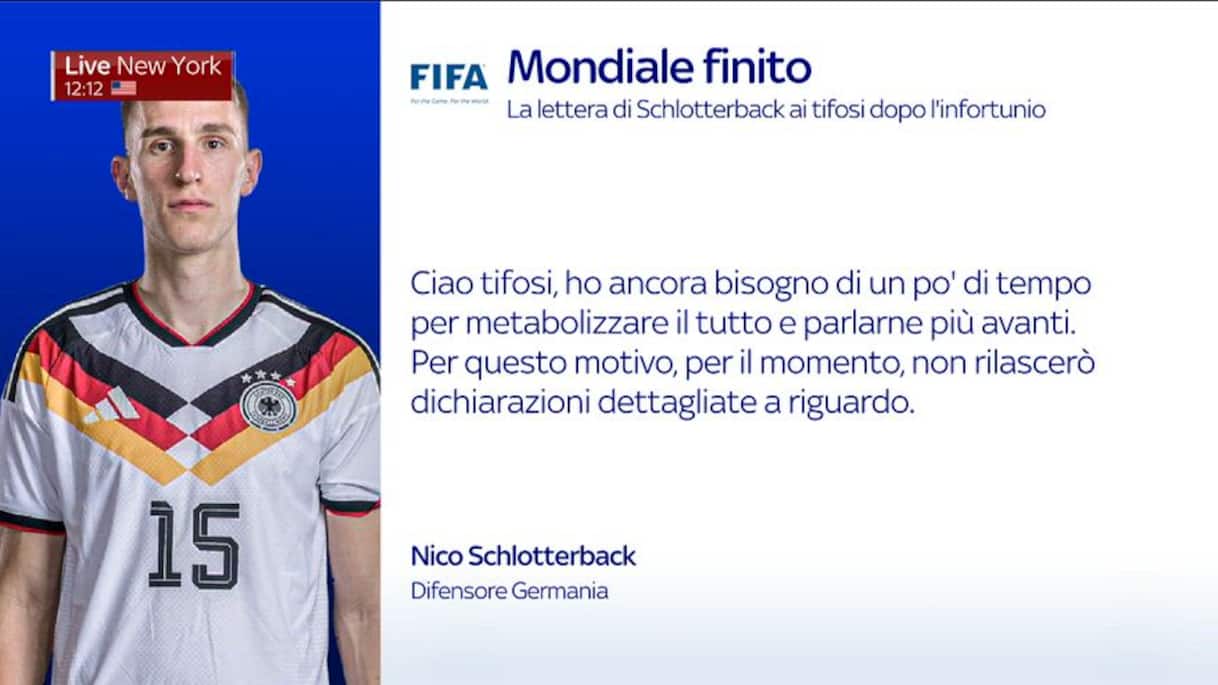 Germania, Mondiale finito per Schlotterbeck: l'infortunio