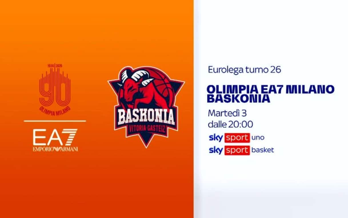 Eurolega, Olimpia Milano Baskonia: orari e dove vedere in tv e ...