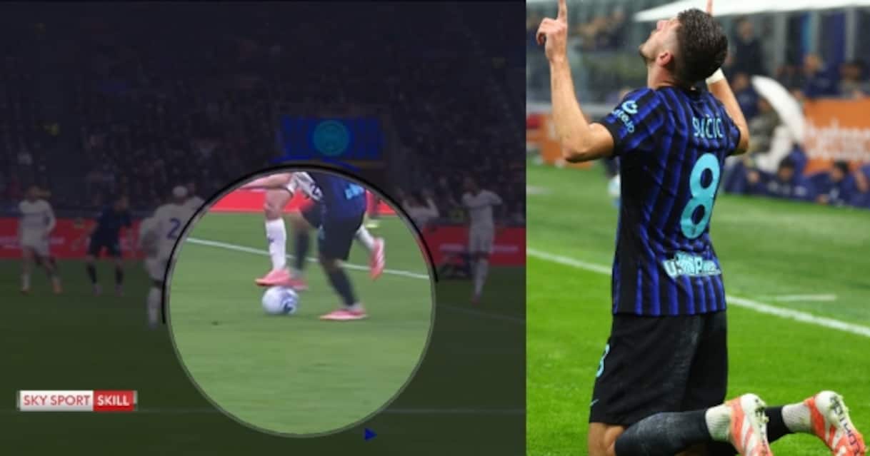 Sucic e il gol in Inter Fiorentina: il dribbling con la suola è da urlo ...