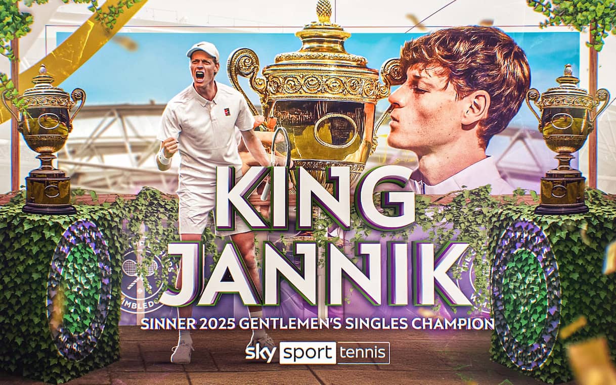 Sinner trionfa a Wimbledon 2025: Alcaraz battuto in finale 4-6, 6-4, 6 ...